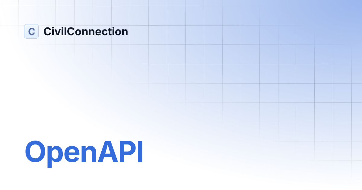 OpenAPI | CivilConnection